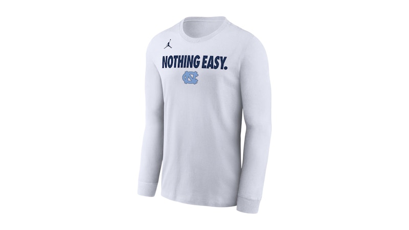 Nike UNC Jordan College Long-Sleeve T-Shirt White Men's - SS25 - US