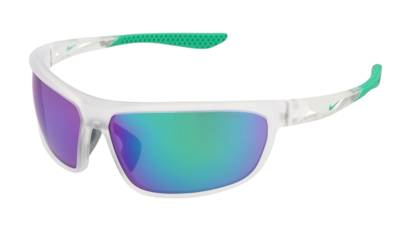 Nike Windtrack Run Sunglasses White / Green Mirror Men's - US