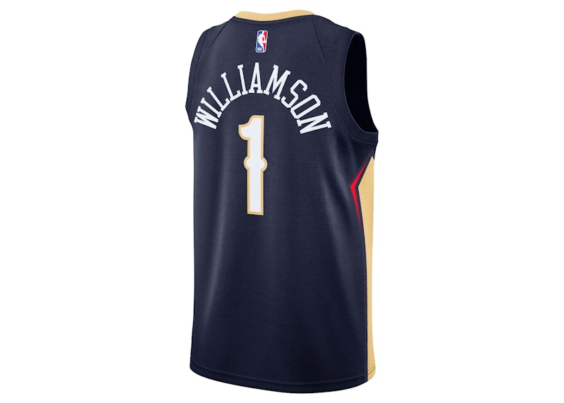 Nike Zion Williamson Pelicans Icon Edition Jersey College Navy Men's ...
