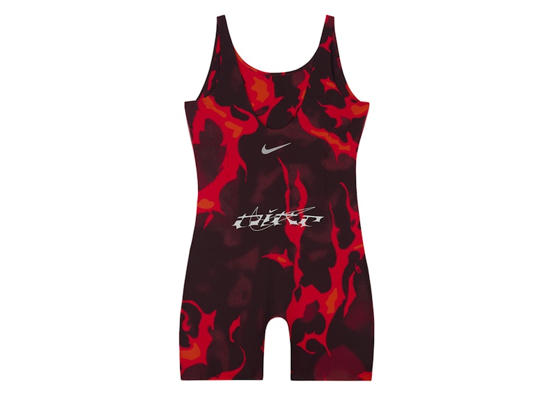Nike x Megan Thee Stallion Women's 5" Bodysuit Black/Light Crimson ...