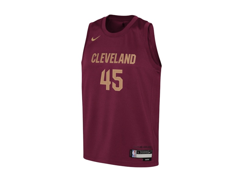 Nike x NBA Kids Cleveland Cavaliers Donovan Mitchell Wine Icon Edition ...