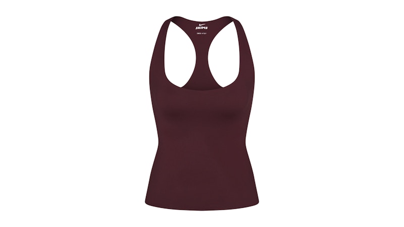 Nike x SKIMS Women's Matte Racer Back Tank Currant - US