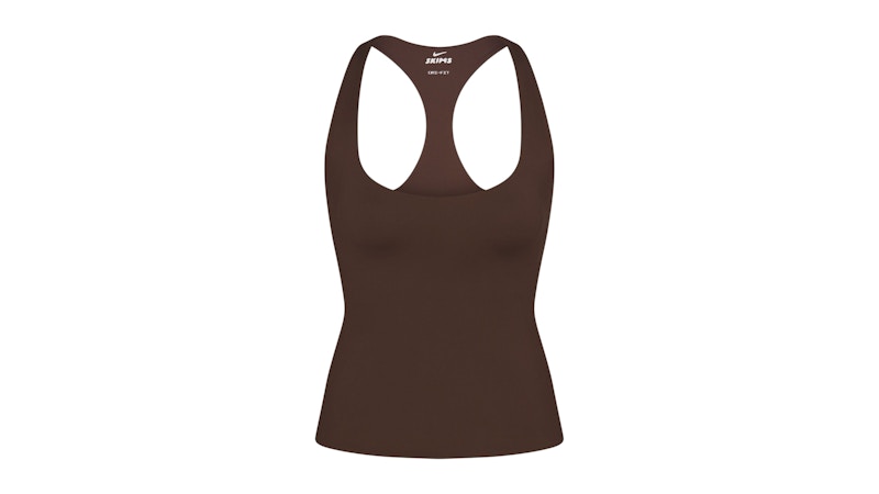 Nike x SKIMS Women's Matte Racer Back Tank Dark Sepia - FW25 - US