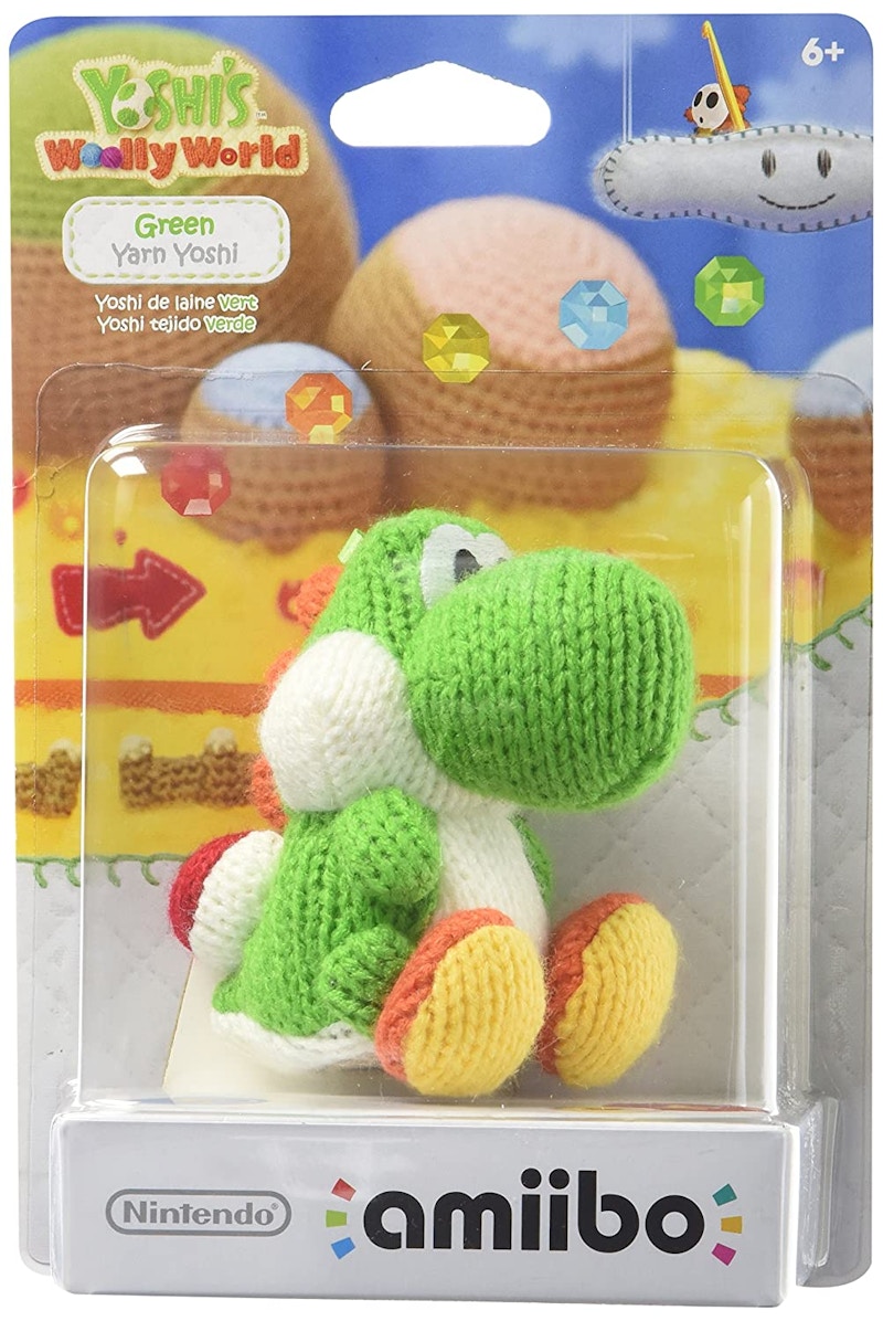 Nintendo Yoshi's Woolly Wold Green Yarn Yoshi amiibo - US
