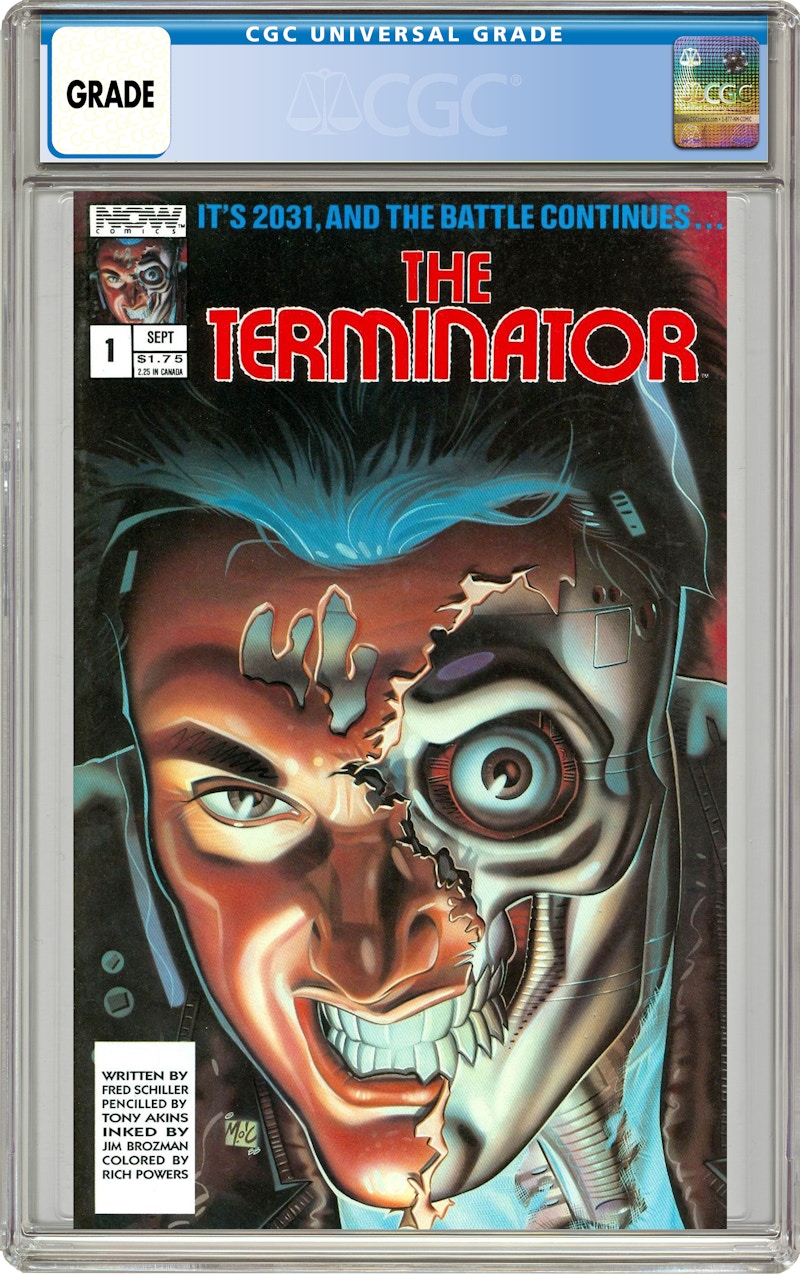 Now Terminator (1988 Now) #1 Comic Book CGC Graded - US