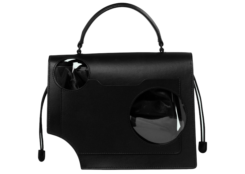 OFF-WHITE 2.8 Jitney Hole-Detail Crossbody Bag Black in Leather with ...