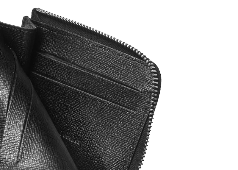 Off-White 3D Diag Saff (4 Card Slot) Zip Wallet Black in Leather with ...