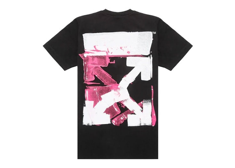 OFF-WHITE Acrylic Arrow Logo Print T-Shirt Black Men's - SS20 - US