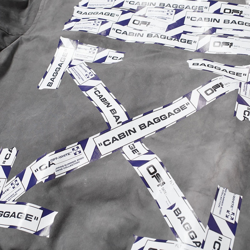 OFF-WHITE Airport Tape Varsity Jacket Black/Multicolor Men's - SS20 - US