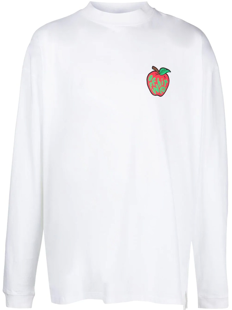 OFF-WHITE Apple Print L/S T-shirt White - SS21