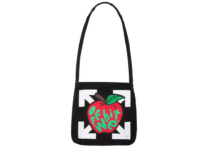 OFF-WHITE Apple Shoulder Bag Black in Canvas - US