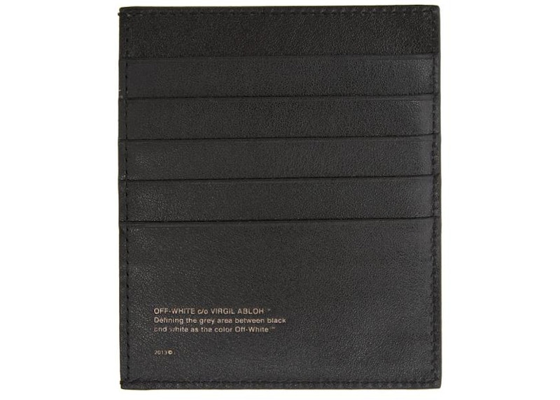 OFF-WHITE Card Holder (5 Card Slot) Silver in Leather - US