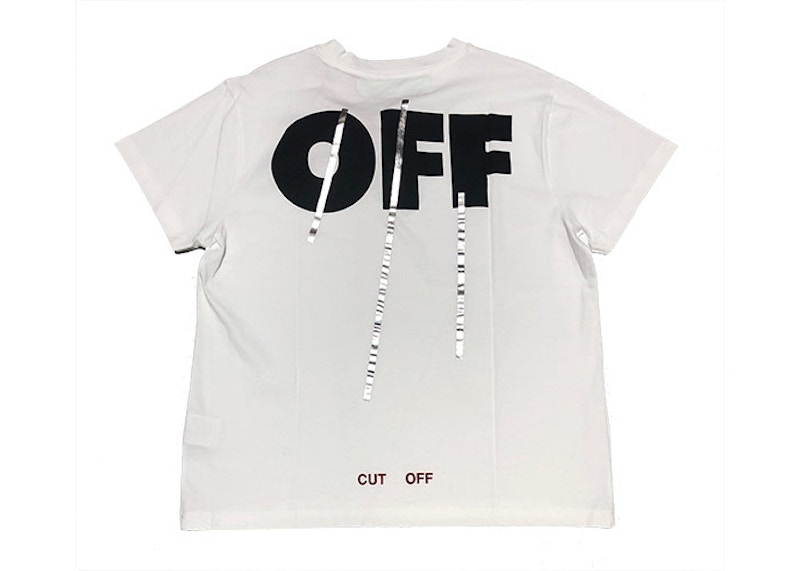 OFF-WHITE Cut Off Silver Tee White Men's - US