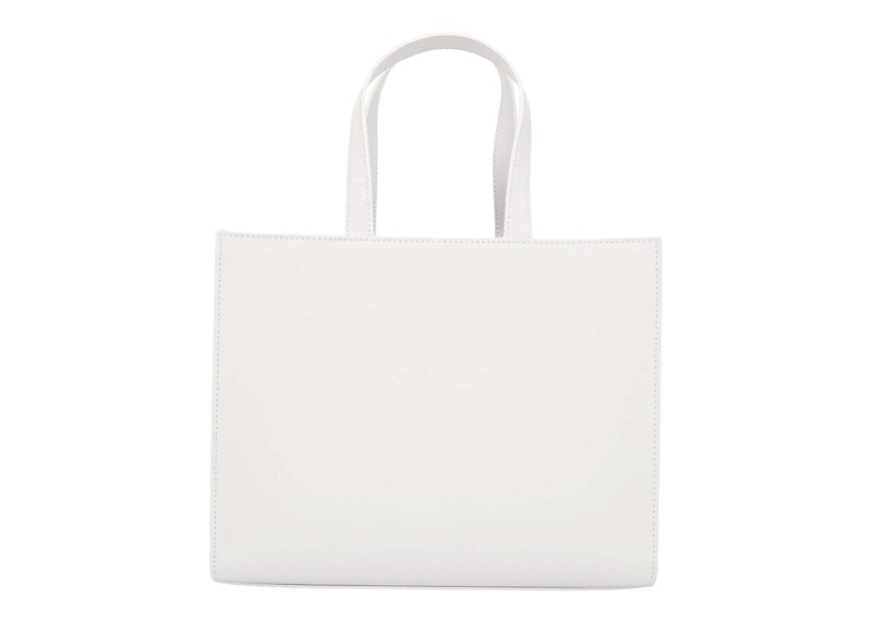 OFF-WHITE Diagonal Hybrid Shopper 28 Lettering Tote Bag White/Black in ...