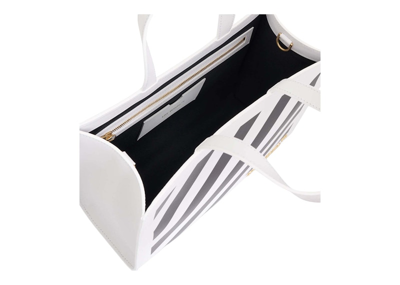 OFF-WHITE Diagonal Hybrid Shopper 28 Lettering Tote Bag White/Black in ...