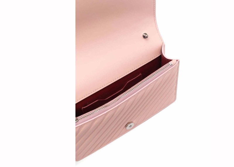 OFF-WHITE Jitney 0.5 Quilted Crossbody Pink in Leather with Silver-tone ...