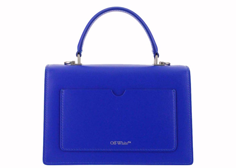 OFF-WHITE Jitney 1.4 Top Handle Blue in Leather - US