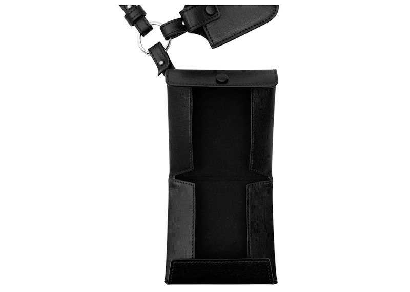 OFF-WHITE Leather Multi-Functional Bags Black in Leather with Silver ...