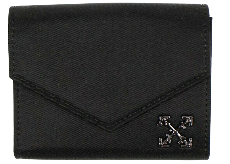 OFF-WHITE Logo Wallet (6 Card Slot) Nylon Small Black in Nylon with ...