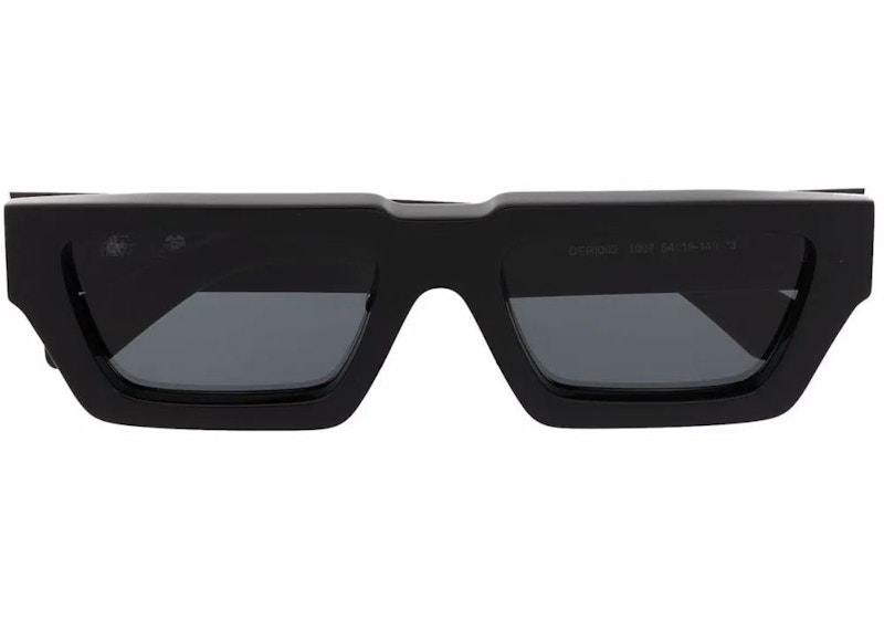 OFF-WHITE Manchester Sunglasses Black (OERI002C99PLA0021007) in Acetate ...