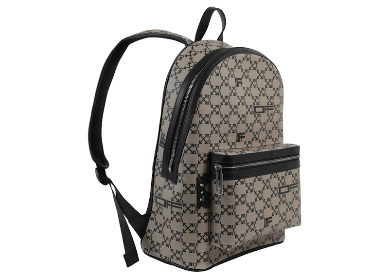 OFF-WHITE Monogram Backpack Brown/Black in Cotton - US
