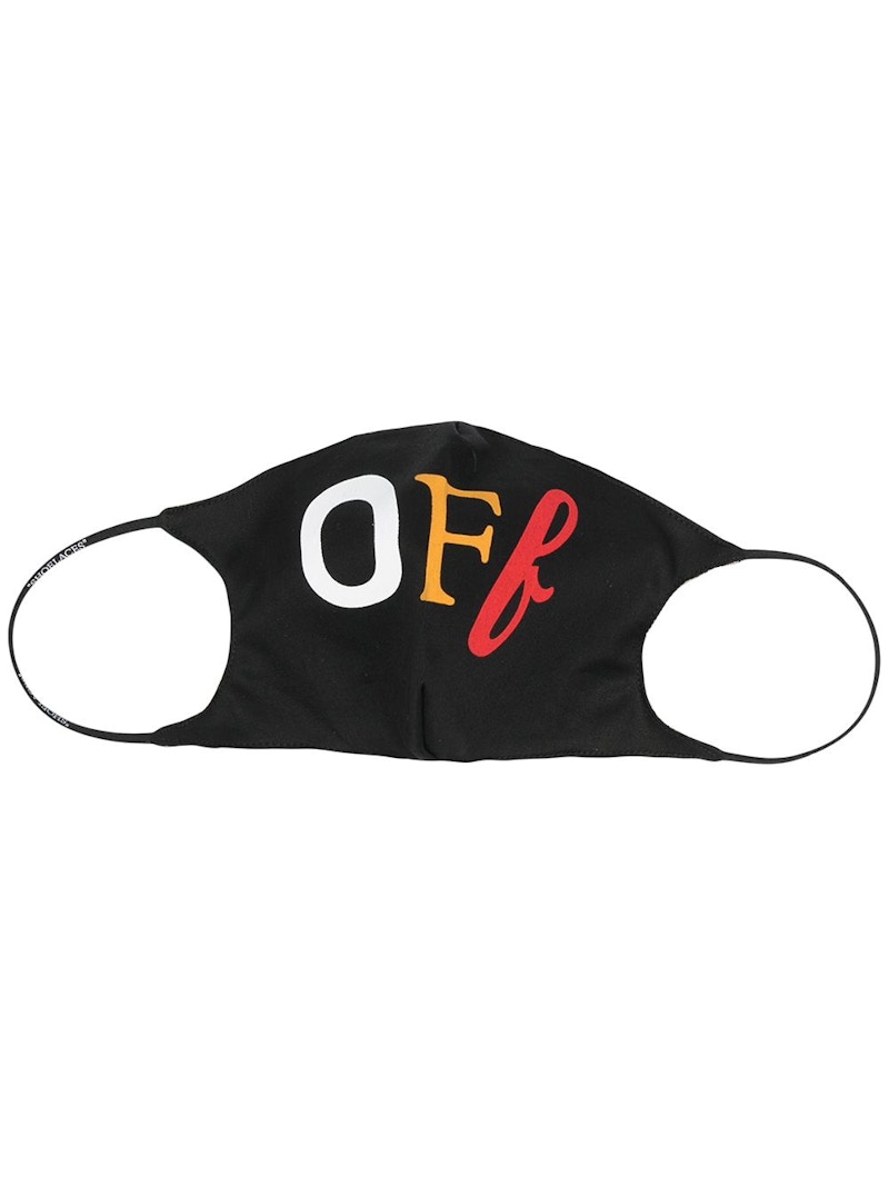 Off-White Off Logo Face Mask Black/Orange/Red - SS21 - US