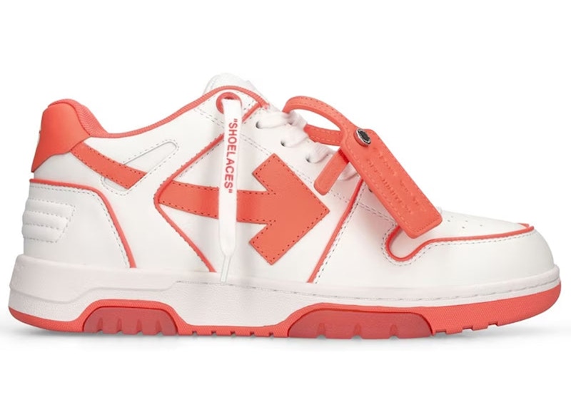 OFF-WHITE Out Of Office Low Outlined White Coral Red (Women's ...