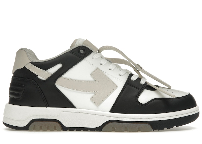 OFF-WHITE Out Of Office OOO Low Tops Black Beige Men's ...