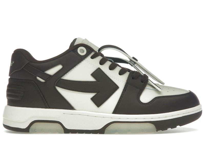 OFF-WHITE Out Of Office "OOO" Low Tops Chocolate Cream Men's ...