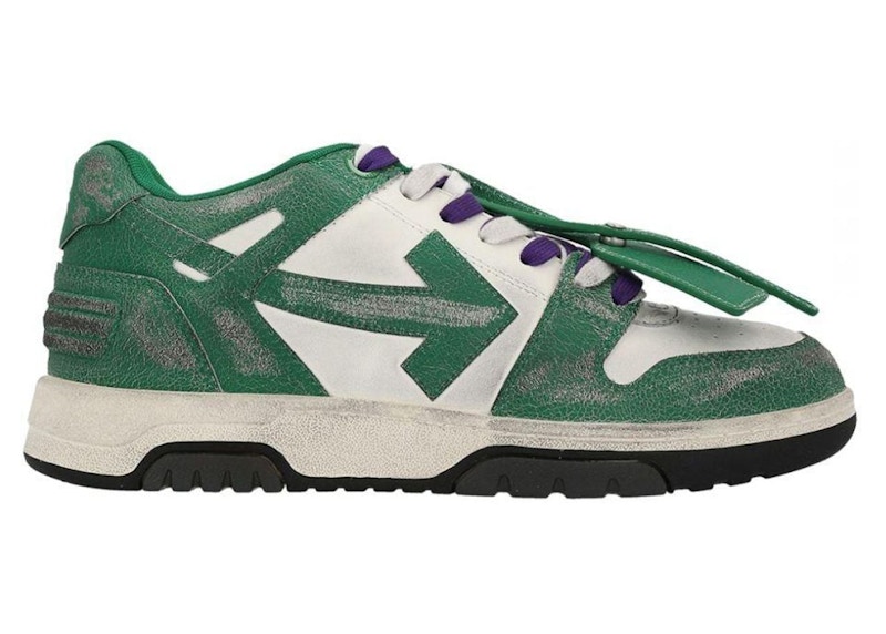 OFF-WHITE Out Of Office OOO Low Tops Green White Vintage Men's ...