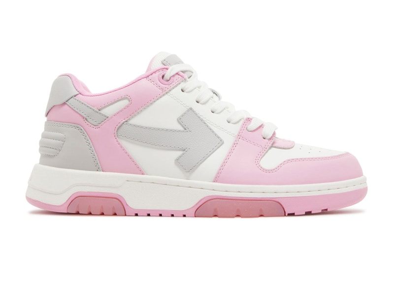 OFF-WHITE Out Of Office OOO Low Tops White Light Grey Light Pink (Women ...
