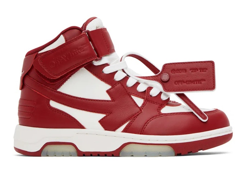 OFF-WHITE Out Of Office OOO Mid White Red (Women's ...