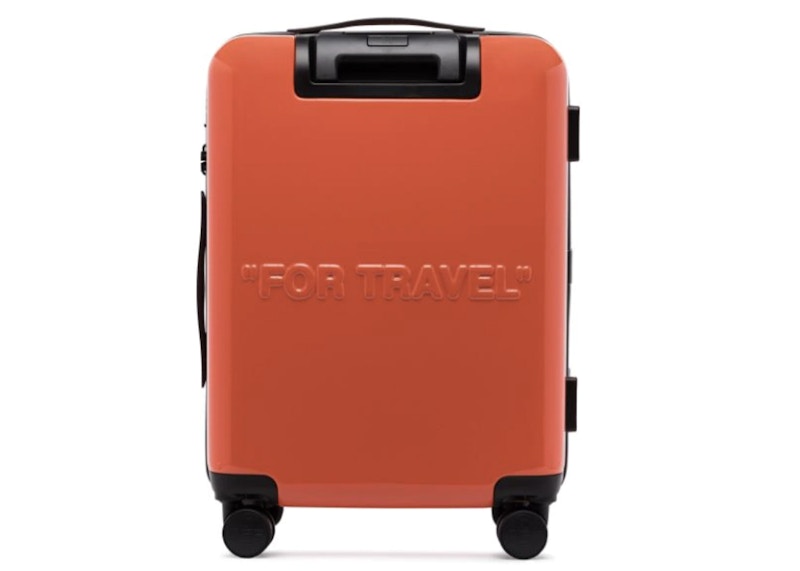 OFF-WHITE Quote Carry-On Suitcase Red in Polycarbonate with Black-tone