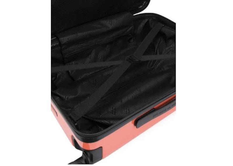 OFF-WHITE Quote Carry-On Suitcase Red in Polycarbonate with Black-tone