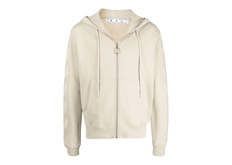 Off-White Rubber Arrows Slim Hoodie Abbey Stone/Beige - FW21 - DE