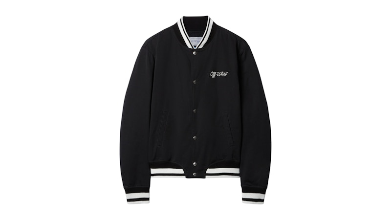OFF-WHITE Script Cotgab Souvenir Varsity Jacket Black Men's - SS26 - US