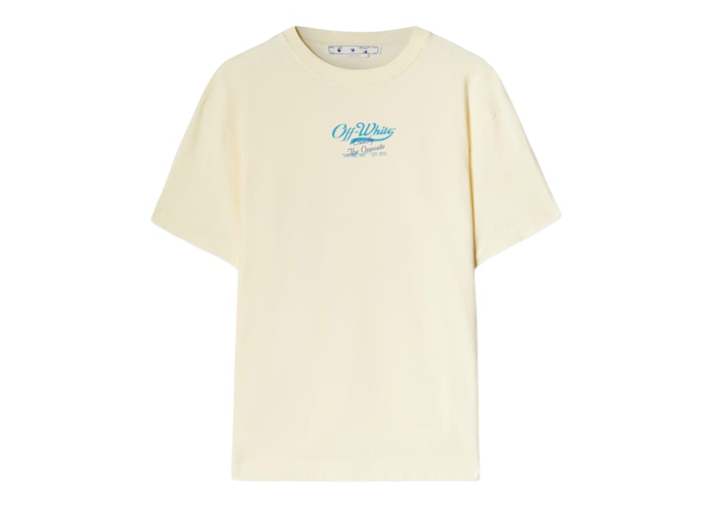 OFF-WHITE Script Logo Opp Over Skate S/S Tee Ivory - SS23 - FR