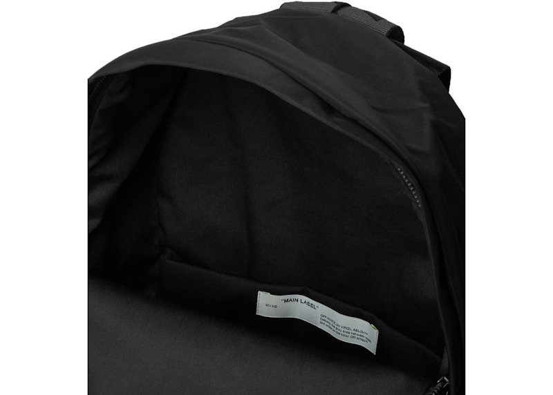 OFF-WHITE Shell Logo Backpack Black in Canvas with Black-tone