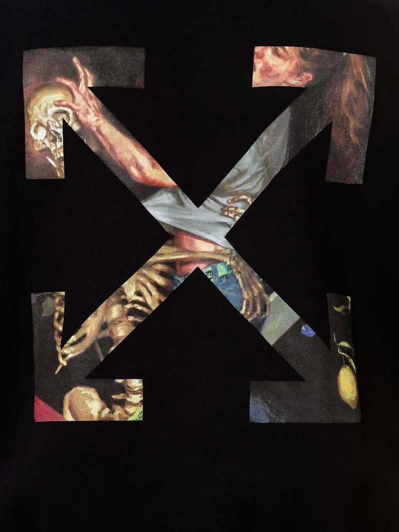 OFF-WHITE Slim Fit Pascal Arrow Hoodie Black/White Men's - FW20 - US