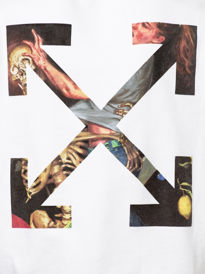 OFF-WHITE Slim Fit Pascal Arrow Hoodie White/Black Men's - FW20 - US