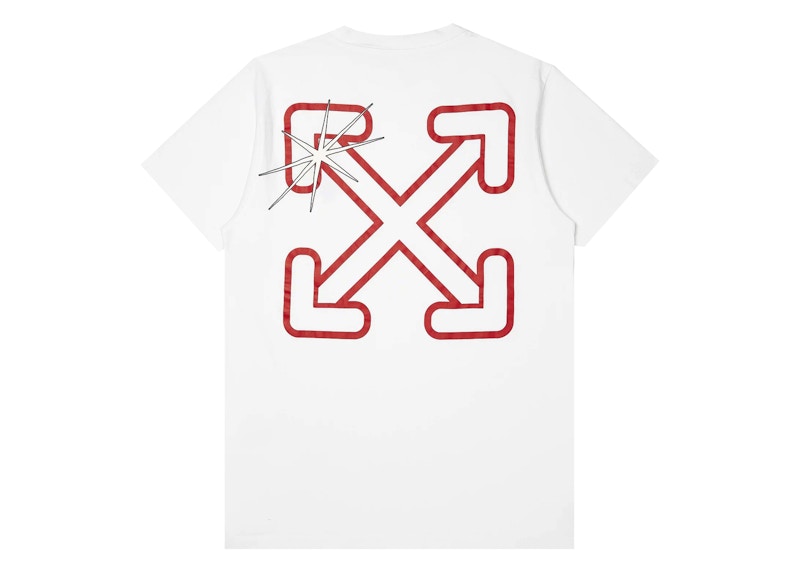 OFF-WHITE Starred Slim Arrow Tee White Men's - SS24 - US