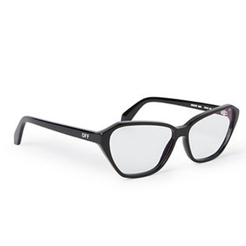 OFF-WHITE Style 37 Eyeglasses Black/Clear Lens (OERJ037F23PLA0011000-FR ...