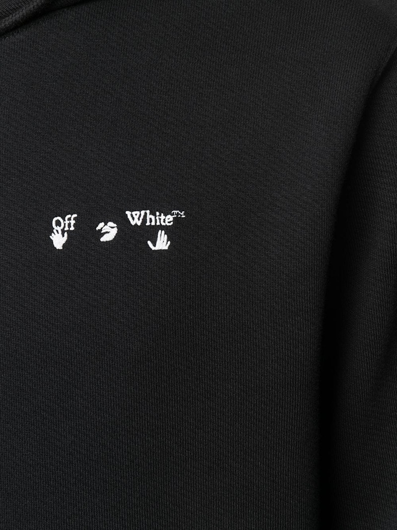 OFF-WHITE Swimming Man Logo Hoodie Black Men's - SS21 - US