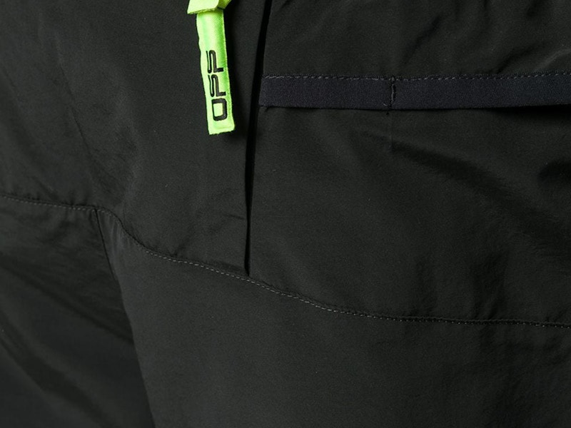 OFF-WHITE Track Shorts Black/Silver Men's - SS20 - US