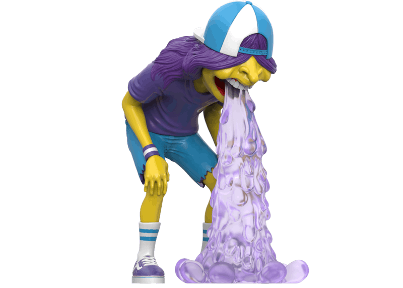 OKEH Mighty Jaxx Vomit Kid Fast Food Figure Purple