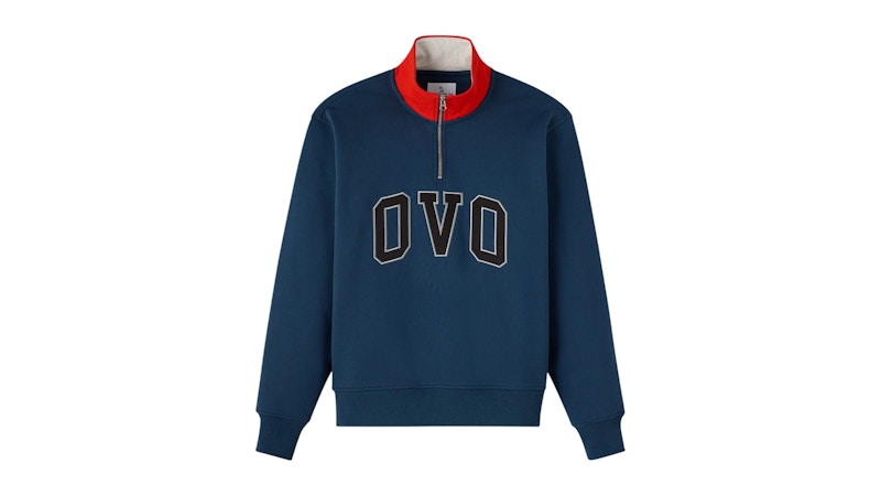 OVO Arch Quarter-Zip Mock Neck Starling Men's - FW25 - US