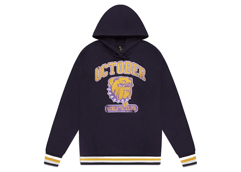 OVO Athletic Club Hoodie Navy Men's - SS21 - US