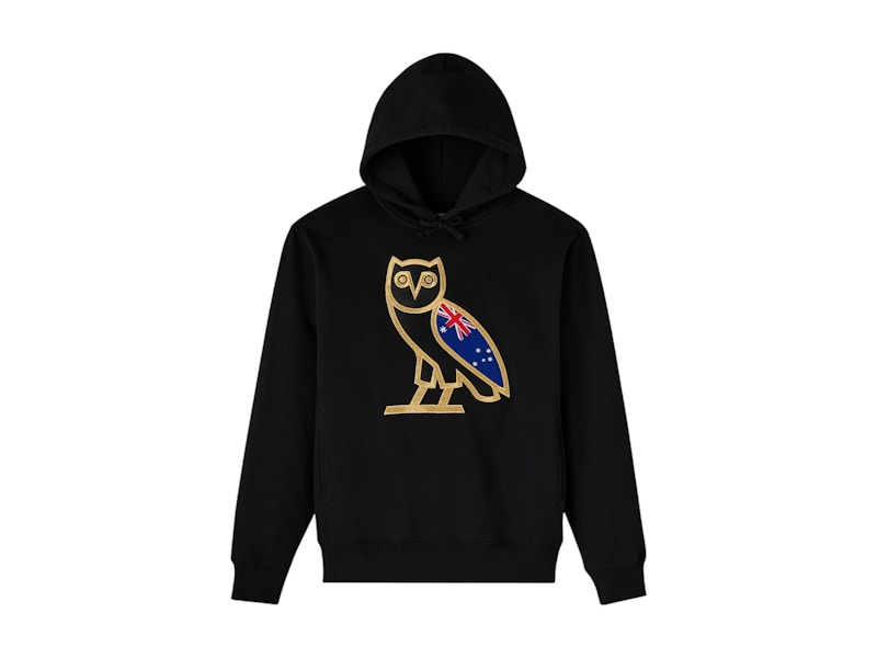 OVO Australia OG Owl Hoodie Black Men's - SS25 - US