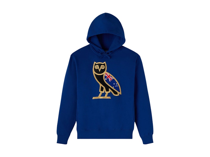 OVO Australia OG Owl Hoodie Blue Men's - SS25 - US