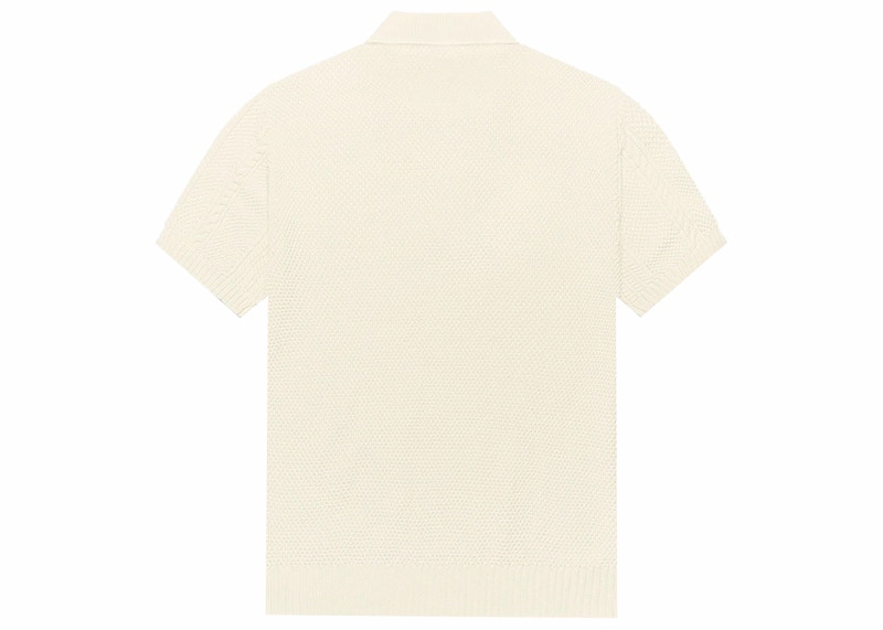 OVO Cable Knit Polo Cream Men's - FW22 - US